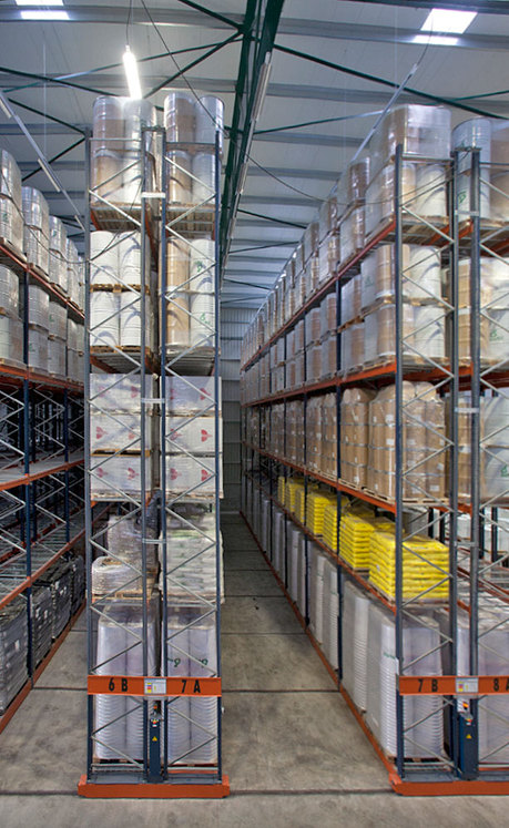 Movirack mobile racking for the food industry - Mecalux.com